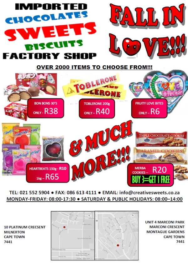Creative sweets factory shop